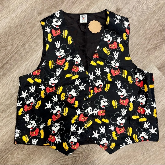 Mickey | Suits & Blazers | Vintage Mickey Mouse Waistcoat Suit Vest ...